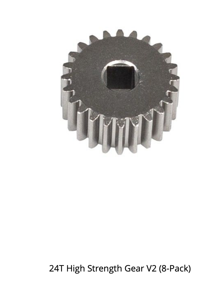 GEARS: 24T High Strength Gear V2 (8-Pack) – Kiwibots